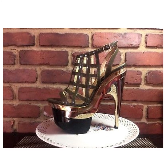 Versace | Shoes | Versace Gold Triple Platform Sandal | Poshmark